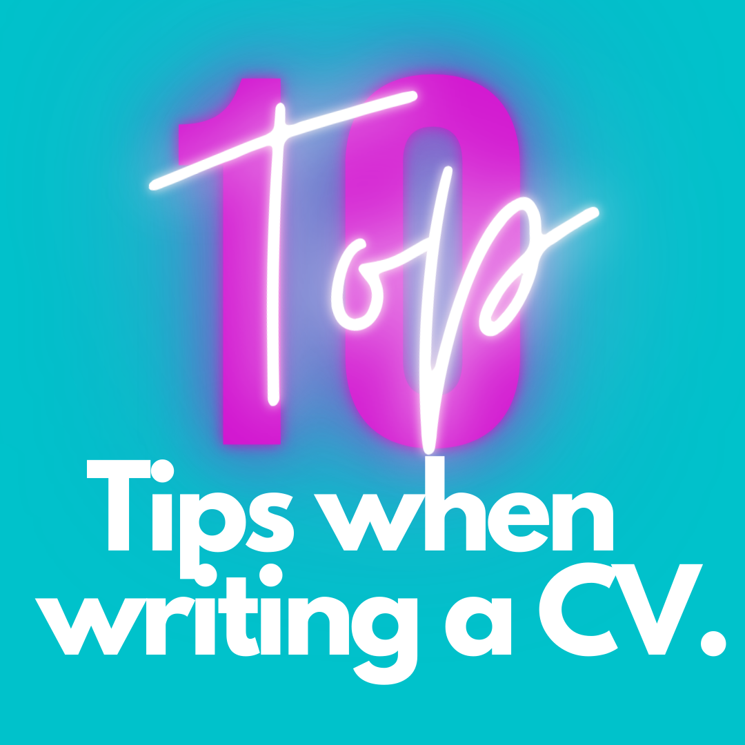 Top 10 Tips - CV Writing Dean Bartle Better Placed